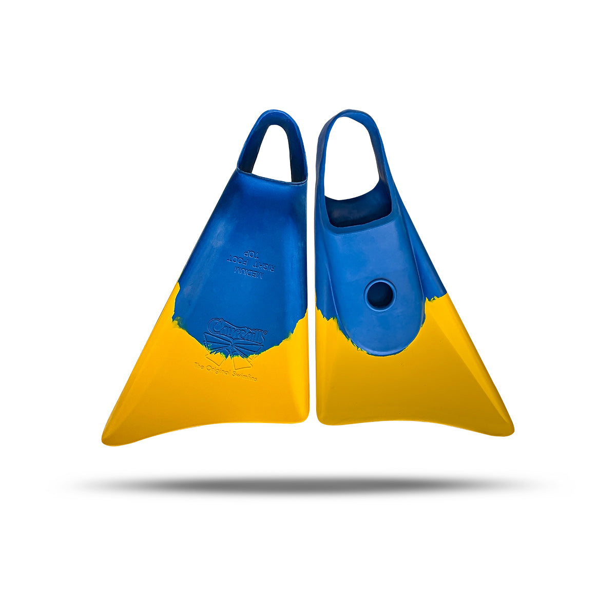 Churchill Makapuu V2 Fins - Blue/ Gold – Inverted Bodyboarding